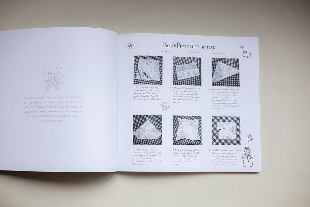 Christmas Cheer: A Christmas Coloring Book with Paper Crafts and Simpl