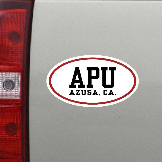 Mini Oval APU Azusa, CA Decal