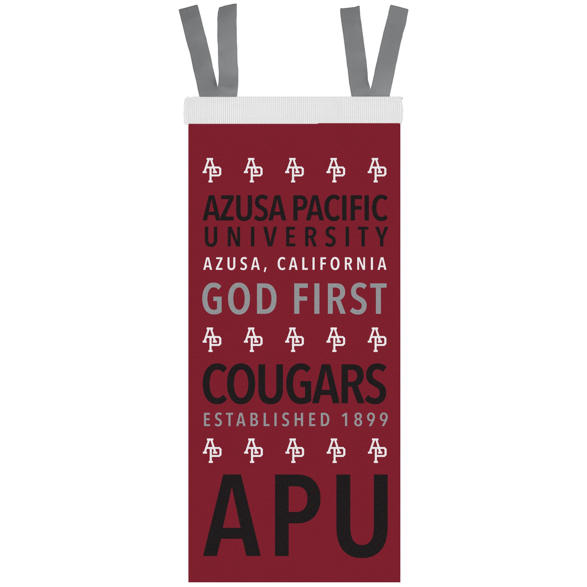 Black with Cardinal APU Banner