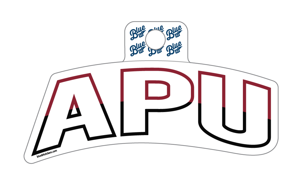 Large APU Red/Black Sticker